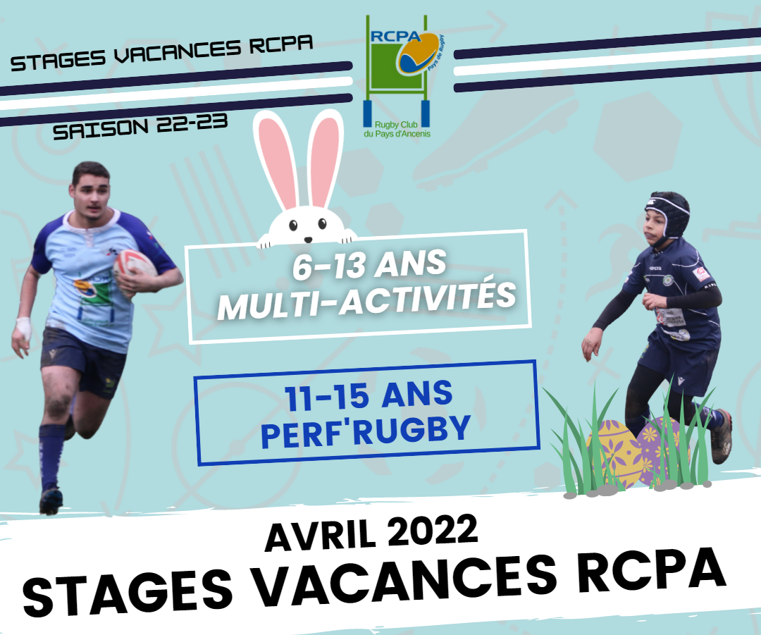 Stages Vacances RCPA - Rugby Club Pays d'Ancenis
